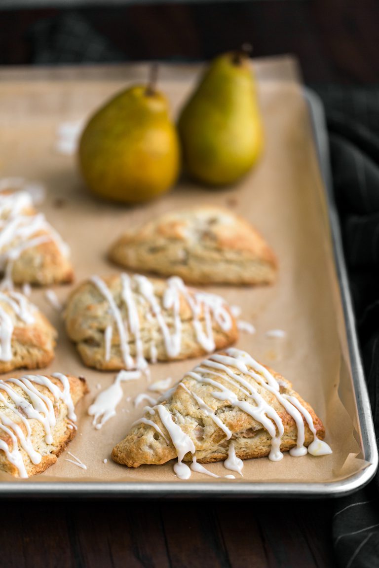 French Butter Pear Ginger Scones with Glaze – California Pears